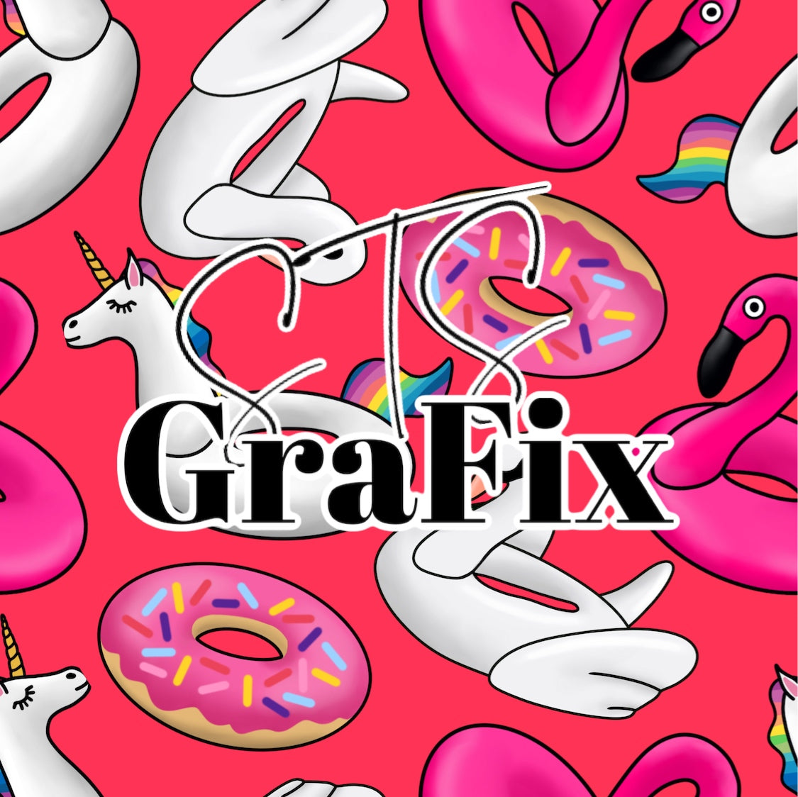 Neon Pink Floaties – Sweet Tea Signature GraFix