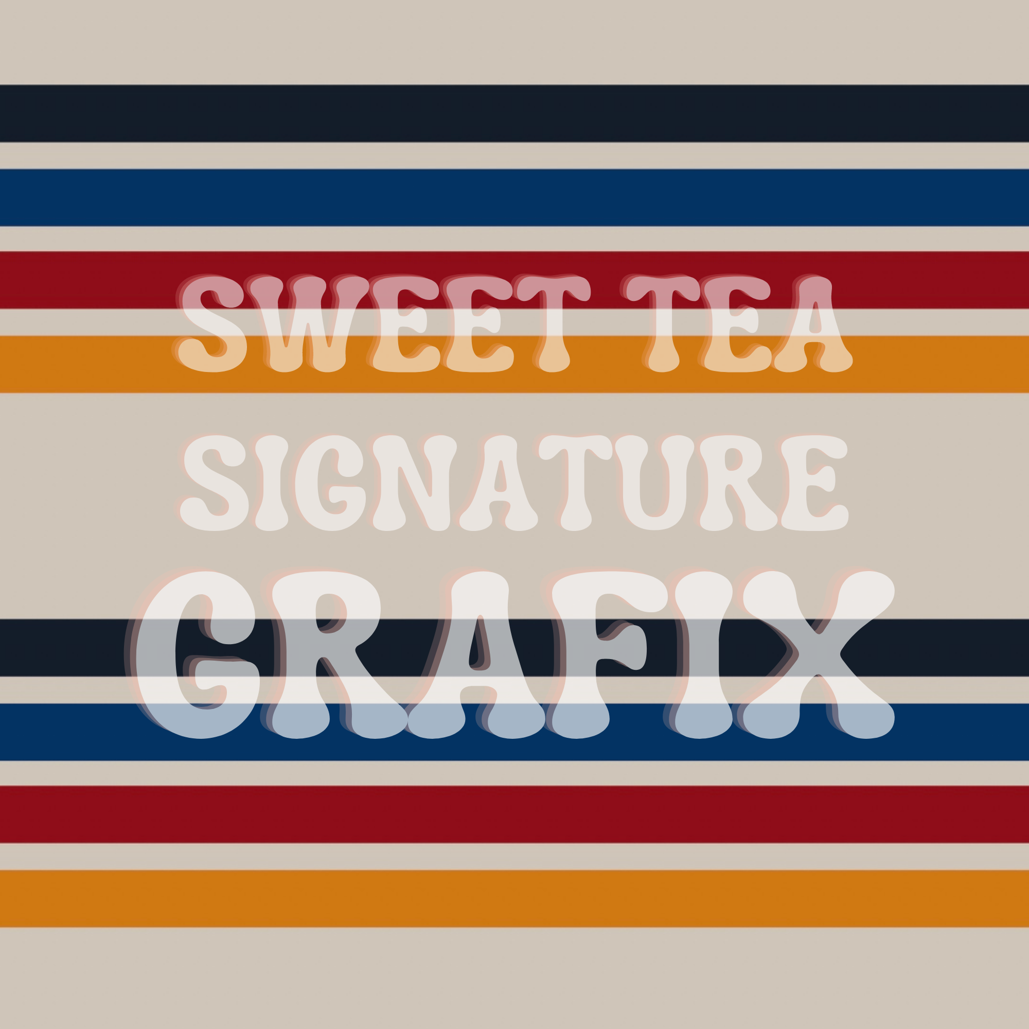 Retro Stripes – Sweet Tea Signature GraFix