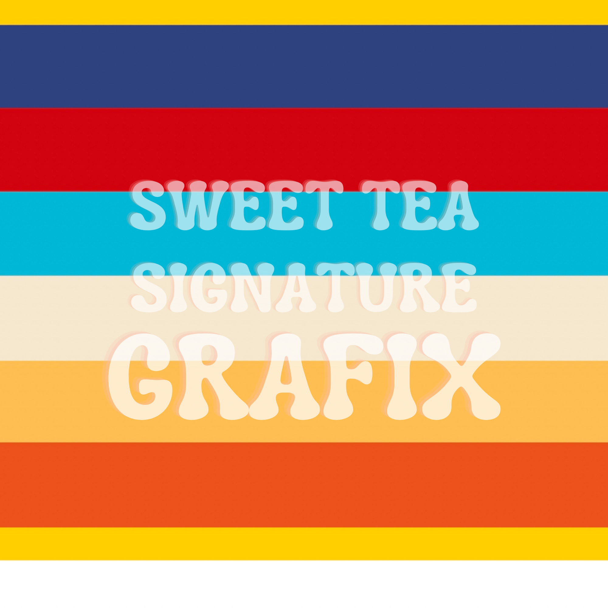 Primary Stripes – Sweet Tea Signature GraFix