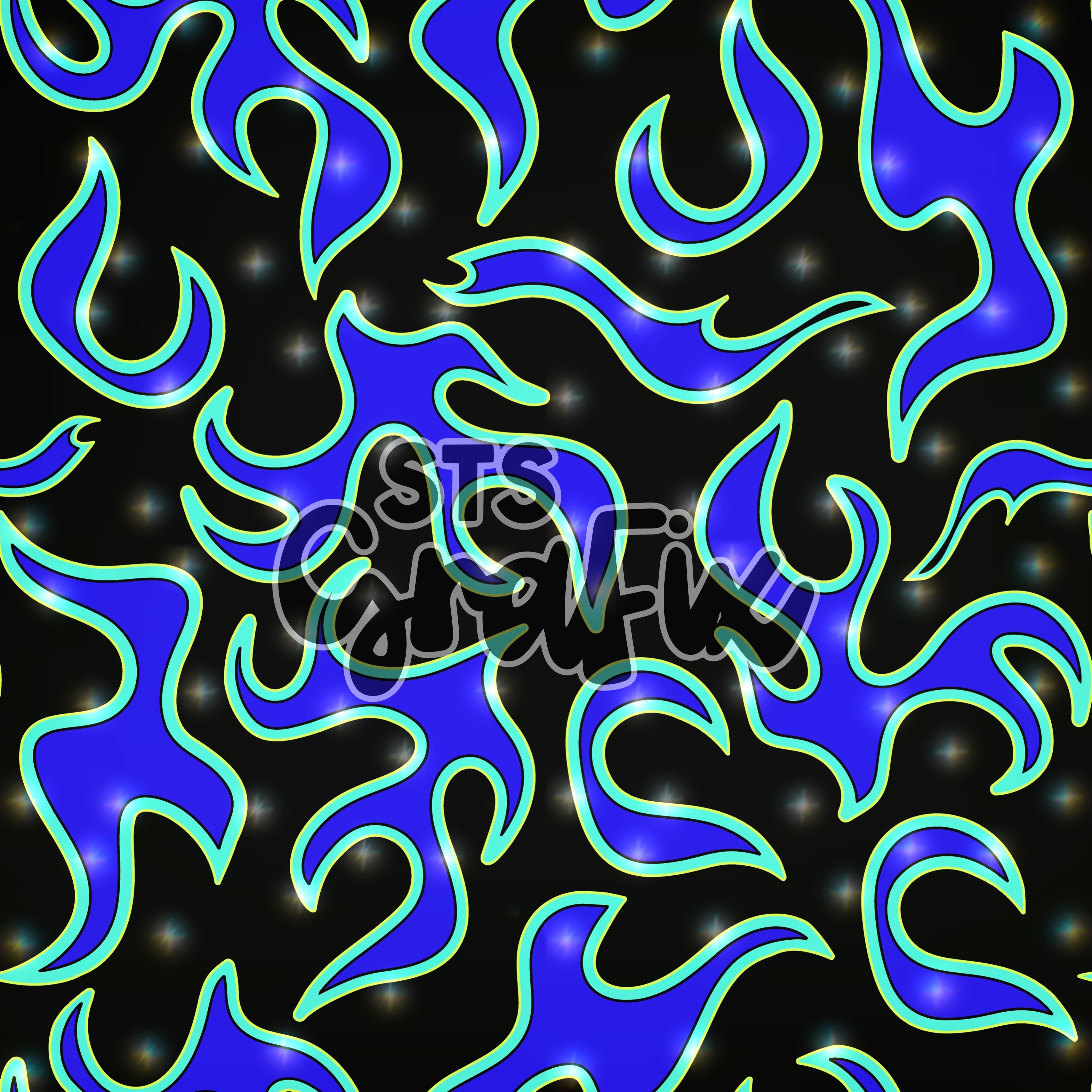 Blue Flames 1 – Sweet Tea Signature GraFix