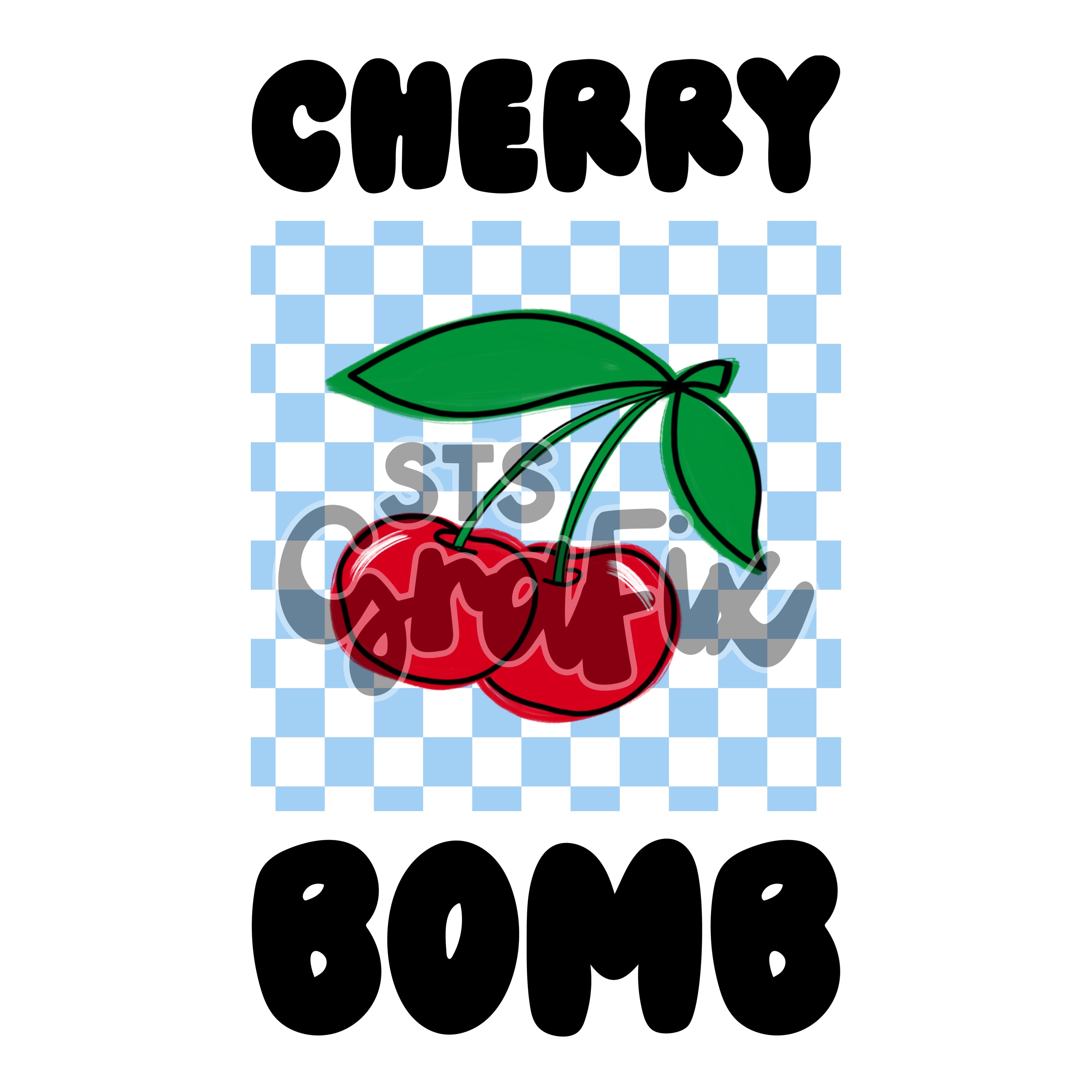 Cherry Bomb Checks—PNG – Sweet Tea Signature GraFix