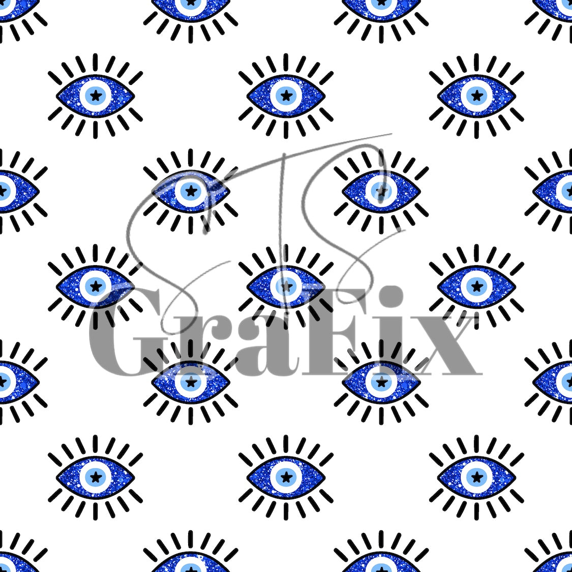 Evil Eye Glitter Stars – Sweet Tea Signature GraFix